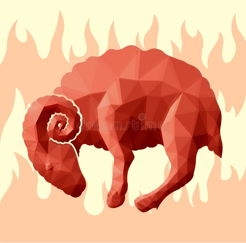 Aries Ram Flame Stock Illustrations – 40 Aries Ram Flame Stock ...