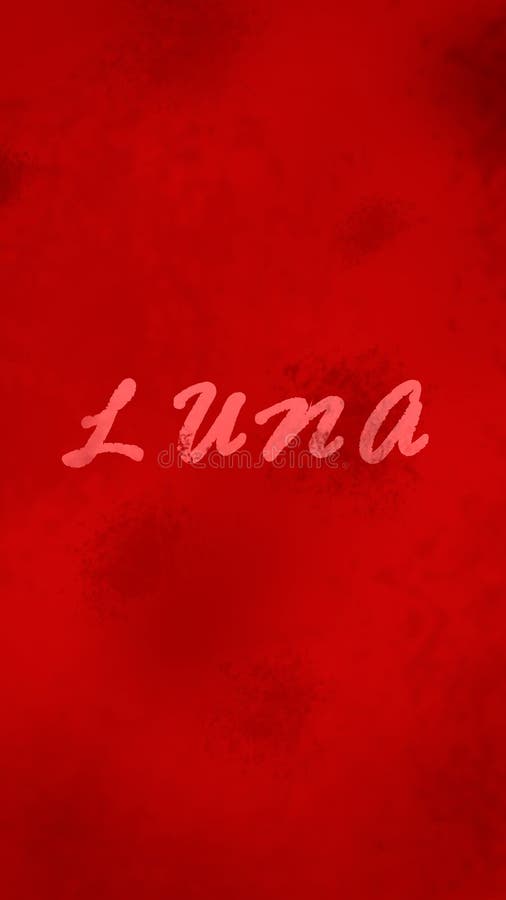 Red Luna Phone Wallpaper stock photo. Image of calligraphy - 263690434