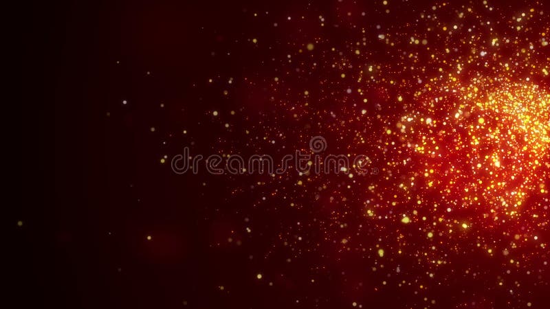Red Luxury Background with Golden Element and Glitter Light Effect ...