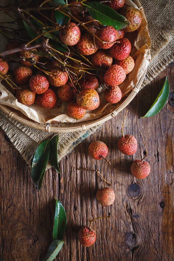 Red Lychees stock image. Image of fresh, diet, farm, tropical - 73863125