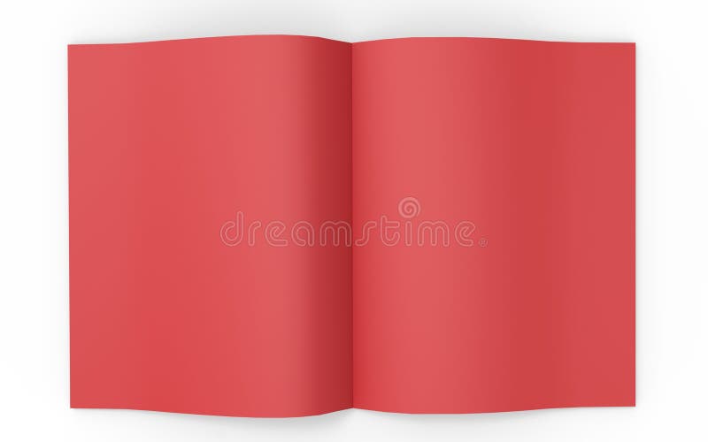 Open Magazine with Desing Orange and Black Stock Illustration ...