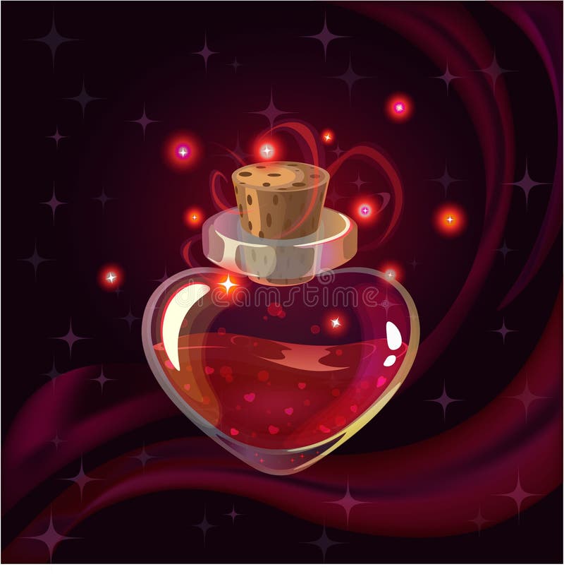 Bottles with Potion Set stock vector. Illustration of decorative - 99455337