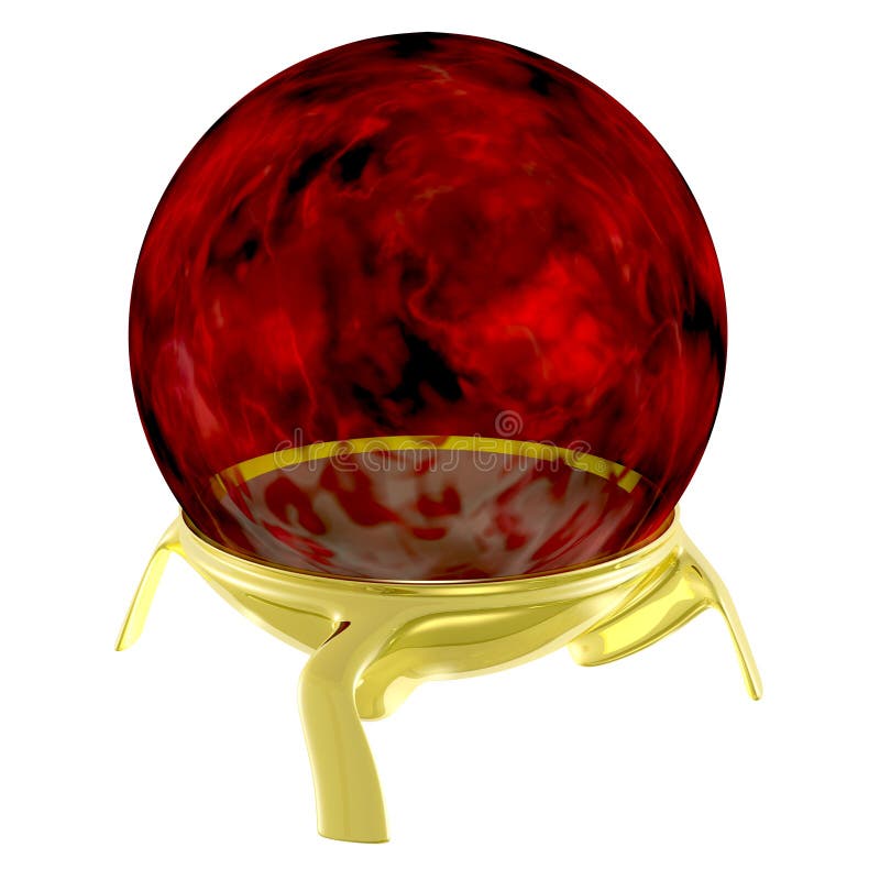Red magic orb stock illustration. Illustration of flash - 18463539