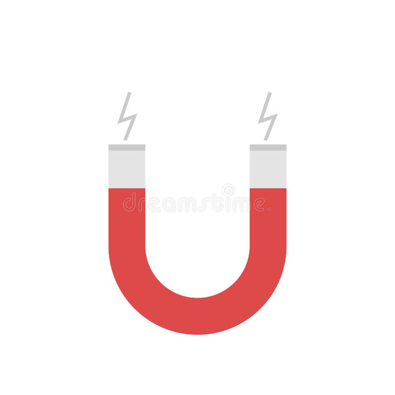 Red magnet stock illustration. Illustration of color - 62552578