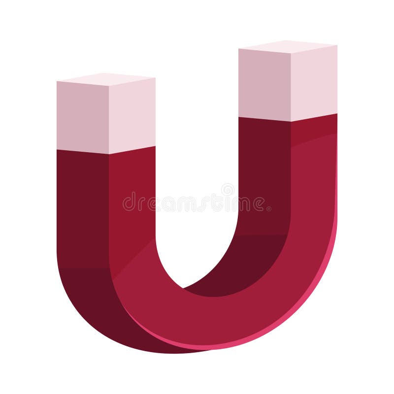 Red magnet tool stock vector. Illustration of metal - 245727421