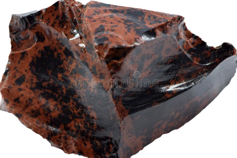 Red / Mahogany Obsidian stock photo. Image of mineral - 174812082