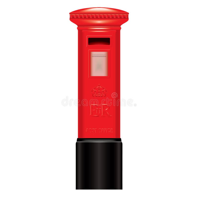 Red Mail Box-England-London-Icon-symbol Stock Vector - Illustration of ...