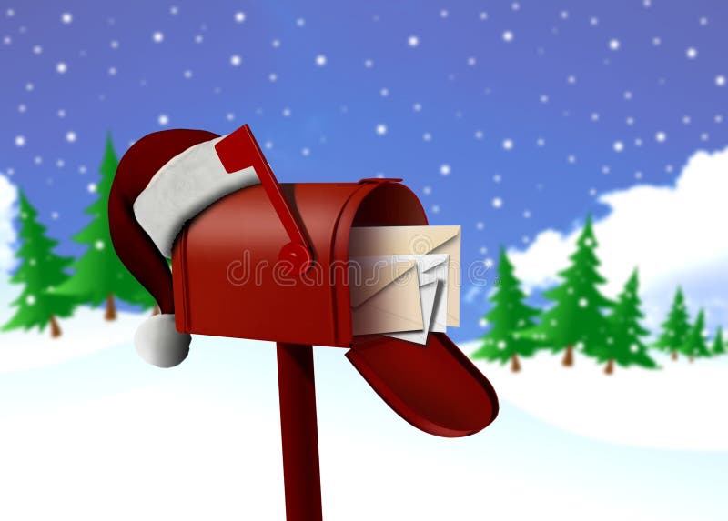 North Pole mailbox stock vector. Illustration of deliver - 17457367