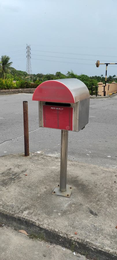 The Red Mail Box Stand Alone Stock Image - Image of mail, alone: 226375761