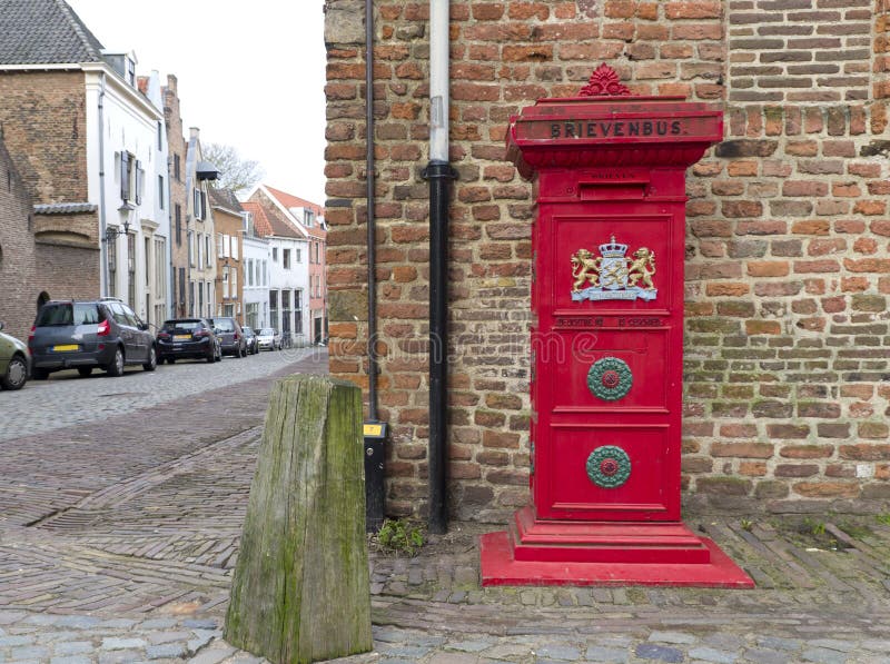 Red mail box stock image. Image of european, redmailbox - 32153865