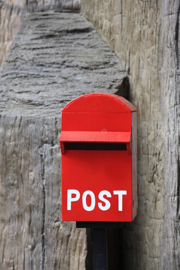 Red mail box stock image. Image of service, send, sign - 39200901