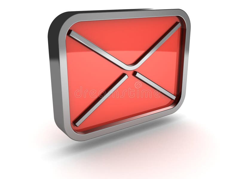 New Message Envelope Mail Icon Stock Illustration - Illustration of ...