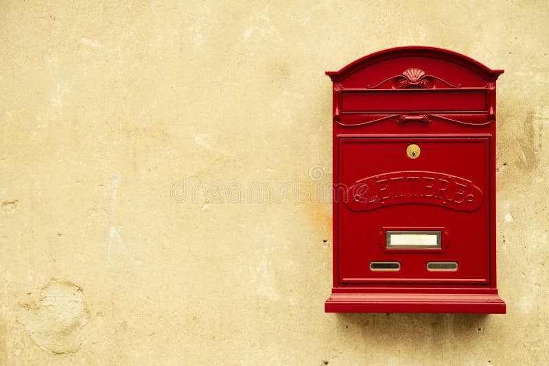 Red mailbox stock photo. Image of poste, letters, delivery - 18972750