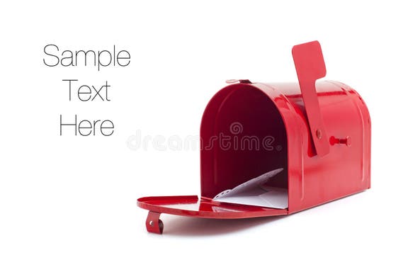 Red mailbox stock photo. Image of await, ship, news, package - 23692702