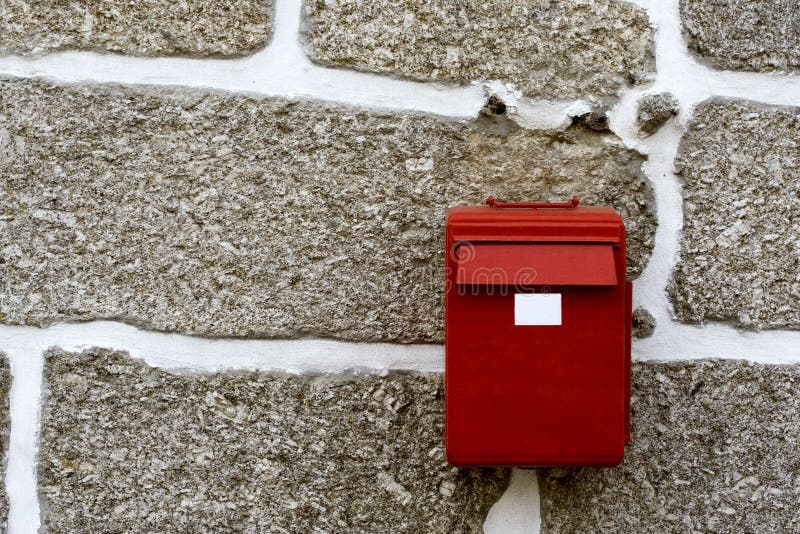 Red mailbox stock photo. Image of letterbox, postage, background - 3988908