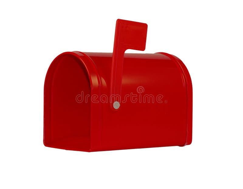 Empty Red Mailbox stock photo. Image of post, mail, send - 9404070
