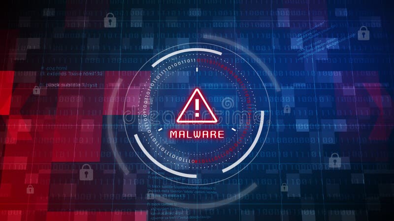 Warning Symbols on a Black Background. Fire Animation in Graphic Stile ...