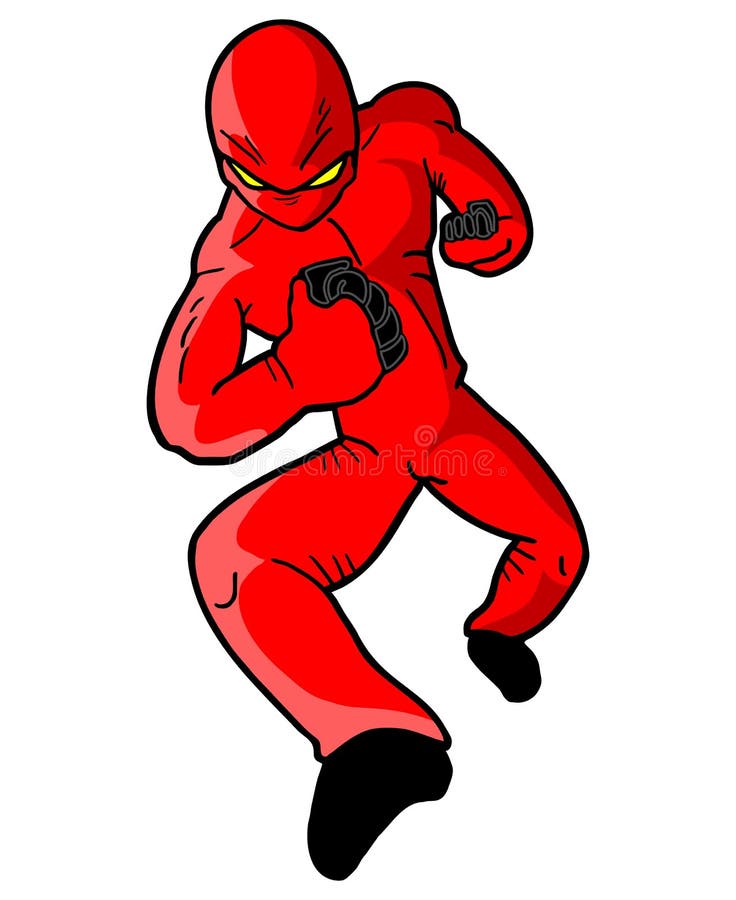 Red man stock vector. Illustration of champion, competition - 44771517