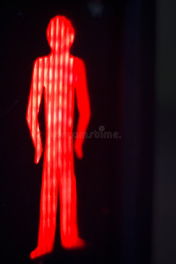 Traffic light red man stock image. Image of walking, stop - 7452951