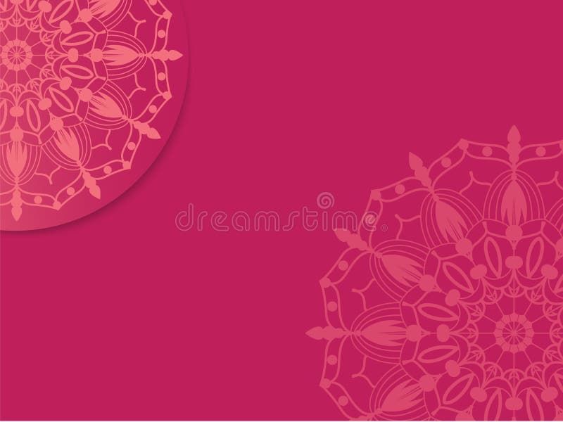 Red mandala patterns stock illustration. Illustration of bright - 189537897