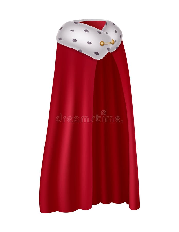 Red Mantle Illustration stock vector. Illustration of royal - 223918620