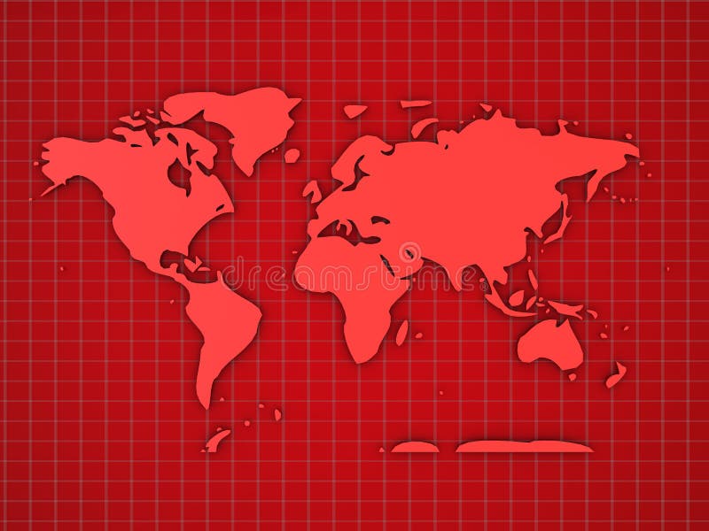 Red map background stock illustration. Illustration of america - 7167631
