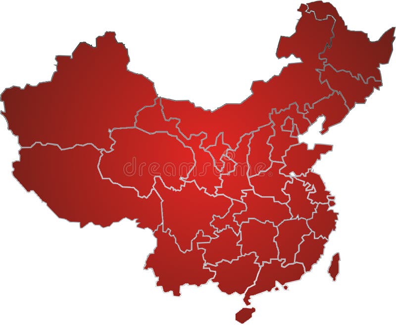 Red Map China Stock Illustrations – 3,534 Red Map China Stock ...
