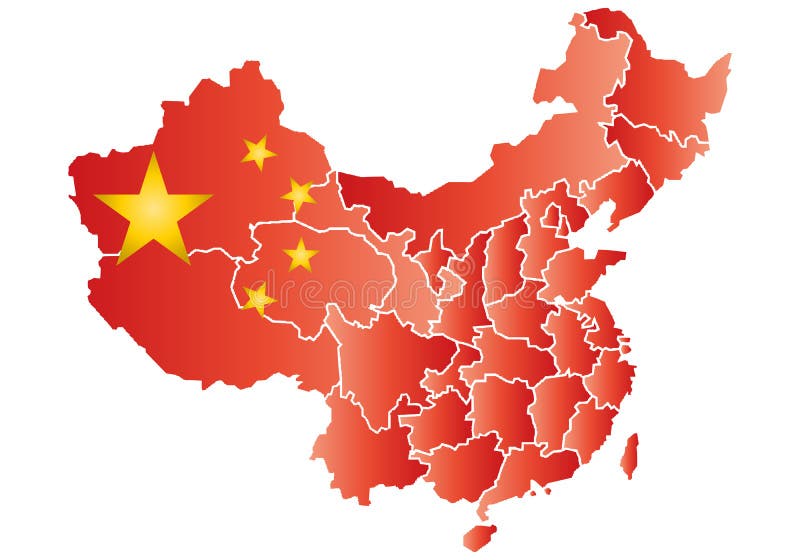 Red Map China Stock Illustrations – 4,662 Red Map China Stock ...