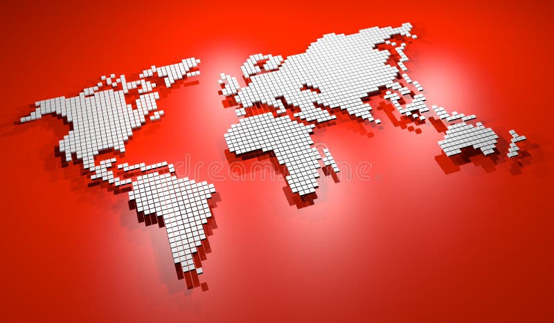 Red map stock illustration. Illustration of design, australia - 44069456