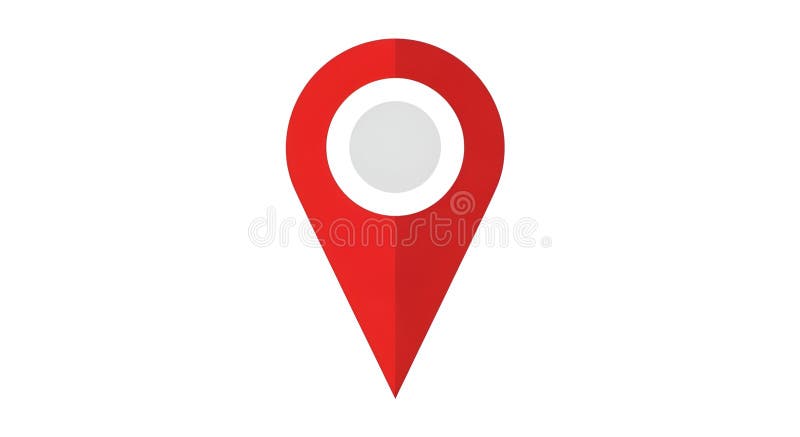Red Map Pin Location Pointer Icon Vector Illustration for Gps Navigation and Travel Destination ...