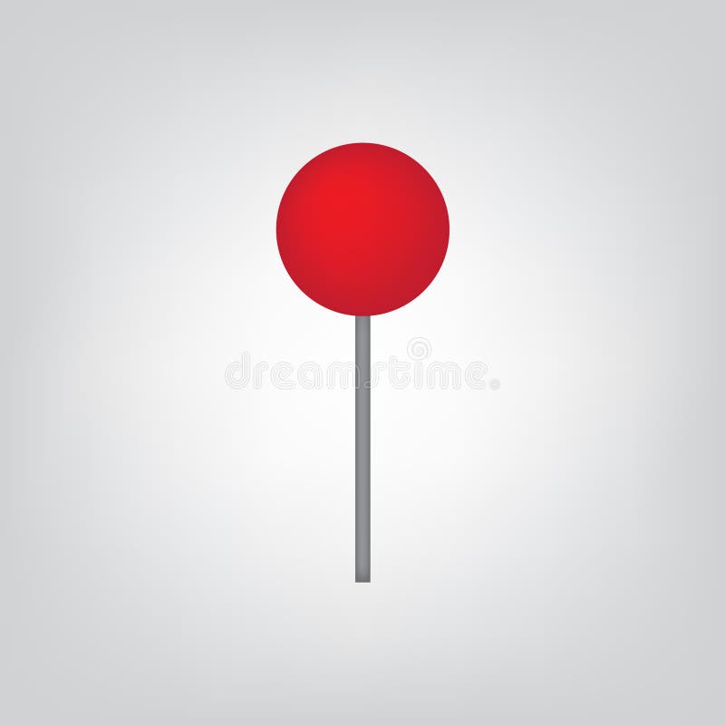 Red map pin icon stock vector. Illustration of location - 103319943