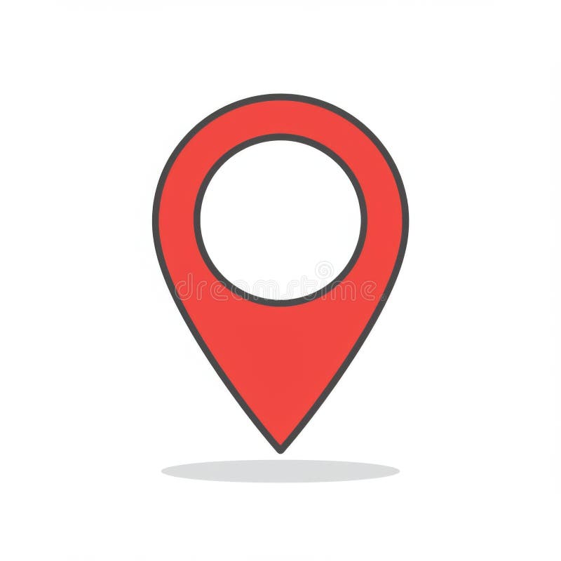 Red Map Pin Location Marker Icon Stock Illustration - Illustration of ...