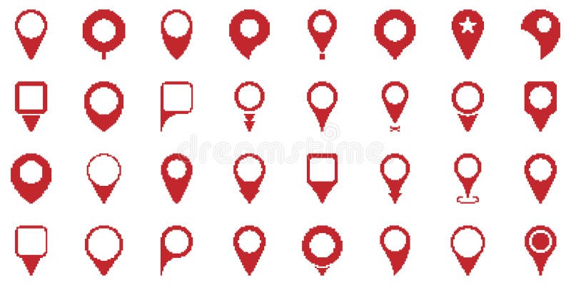 Pixel Location Marker Stock Illustrations – 4,068 Pixel Location Marker ...