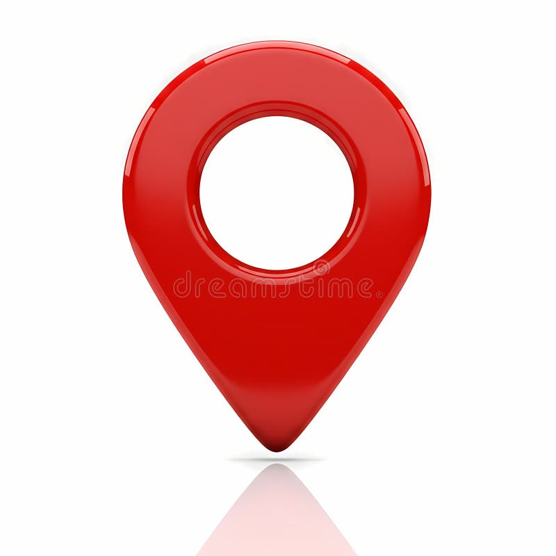 Red Location Marker stock illustration. Illustration of icon - 375312660