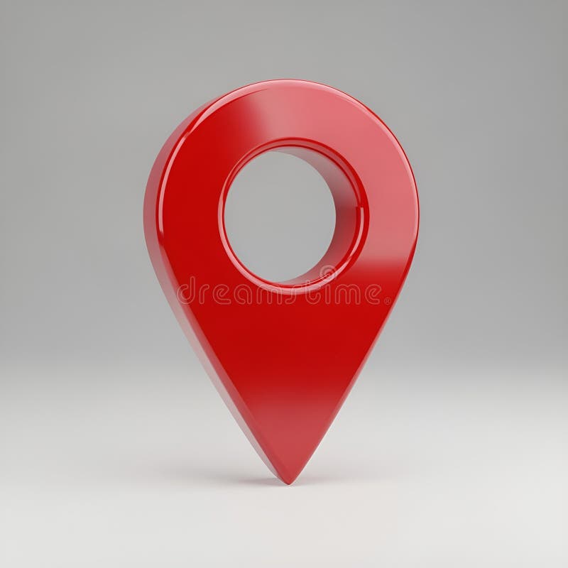 Red Map Pointer Location Pin Gps Navigation Icon Symbol for Travel ...