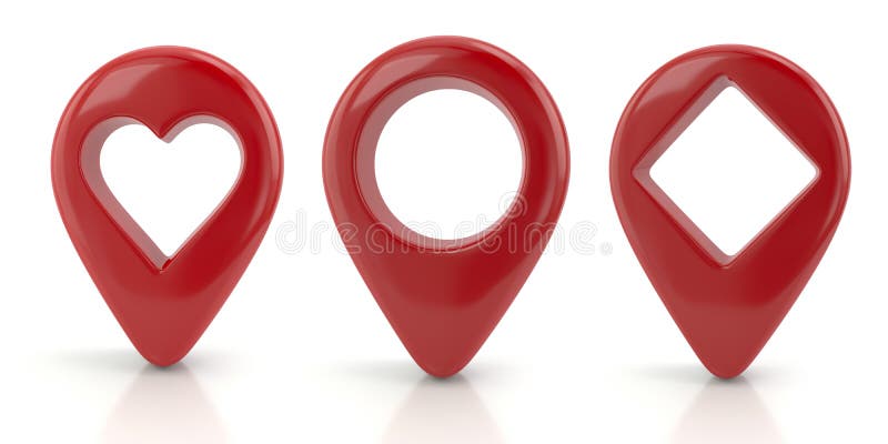 Red Map Pointer Set 3d Illustration Stock Illustration - Illustration ... Red Map Pointer Set 3d Illustration Stock Illustration - Illustration ...