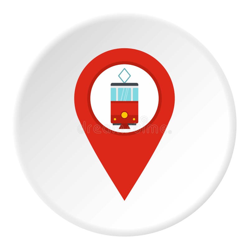 Red Map Pointer Tram Symbol Icon Stock Illustrations – 30 Red Map ...