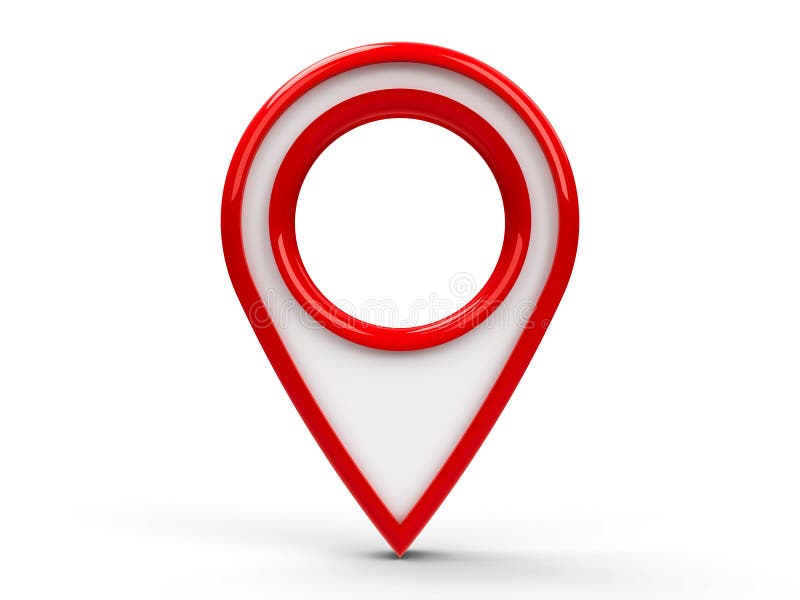 Red map pointer 2 stock illustration. Illustration of marker - 79321213