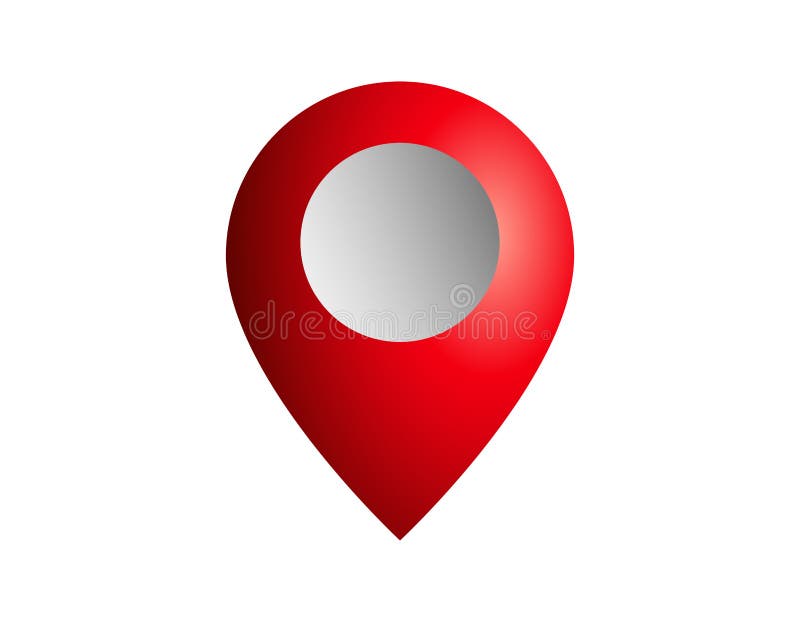 Red map signal pointer stock illustration. Illustration of signal ...
