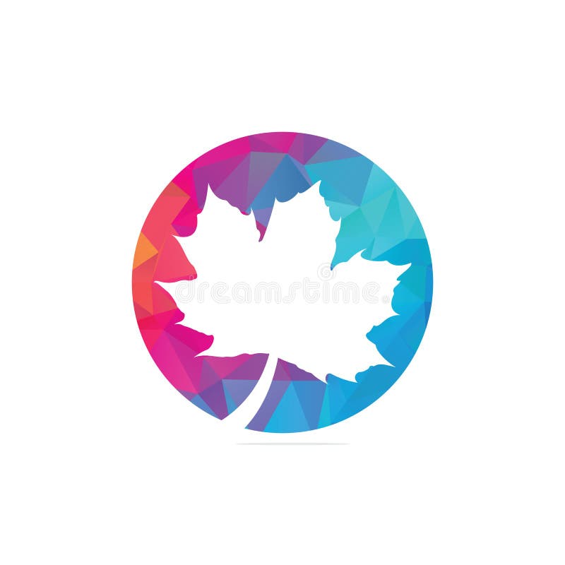 Red Maple Leaf Logo Icon Design Template Stock Vector - Illustration of ...