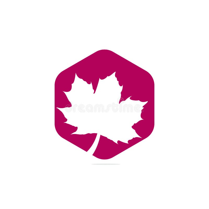 Red Maple Leaf Logo Icon Design Template Stock Vector - Illustration of ...