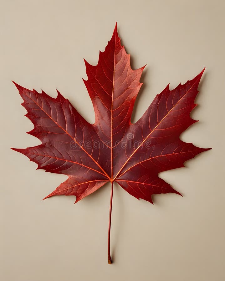 Red Maple Leaf stock illustration. Illustration of detail - 353837761
