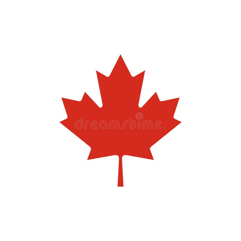 Red Maple Leaf Vector Illustration. Canada Symbol Stock Vector ...