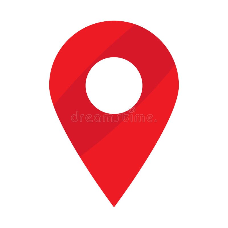 Maps Pin. Red Location Map Icon. Red Maps Pin Symbol. Stock Vector ...