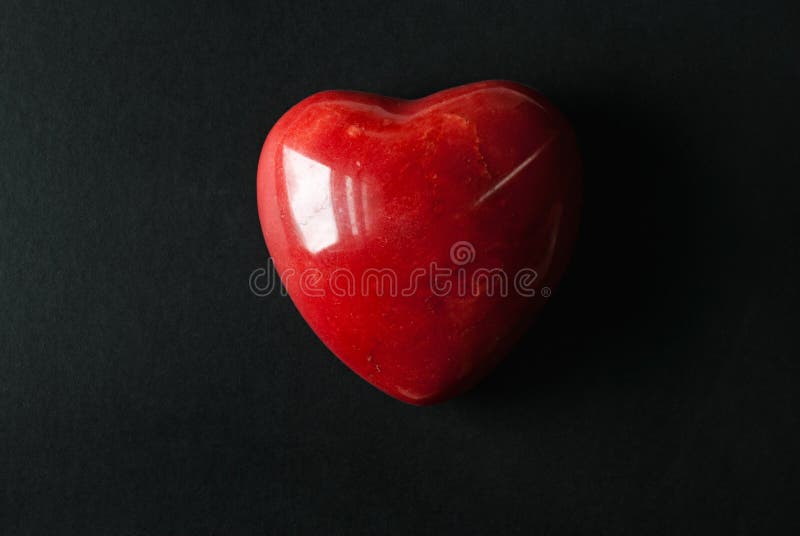 Red Marble Heart on Black stock photo. Image of color - 37527940