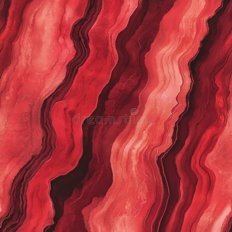 Red Marble Texture with Organic Wave Patterns Stock Image - Image of ...