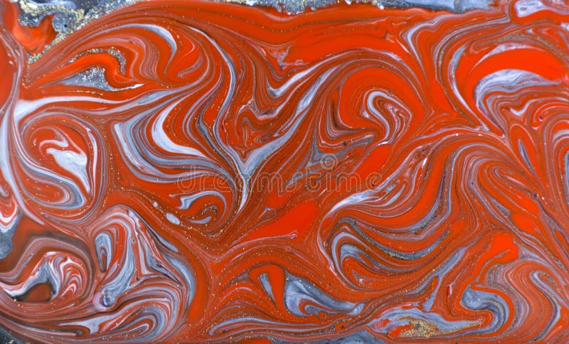 Red Marbling Pattern. Marble Liquid Texture. Stock Illustration ...