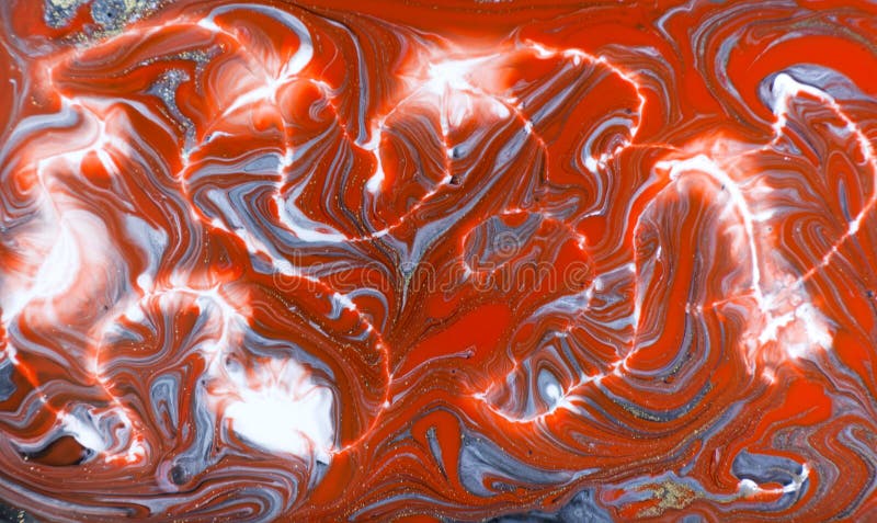 Red Marbling Pattern. Marble Liquid Texture. Stock Illustration ...