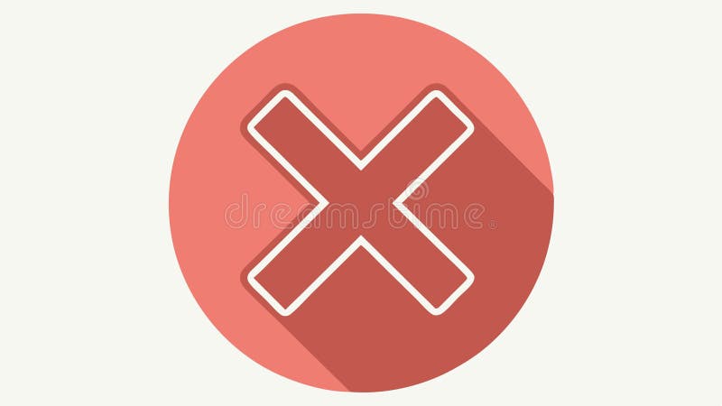 Red X Mark, Indicating Error, Cancellation, or Incorrect, Vector Design ...