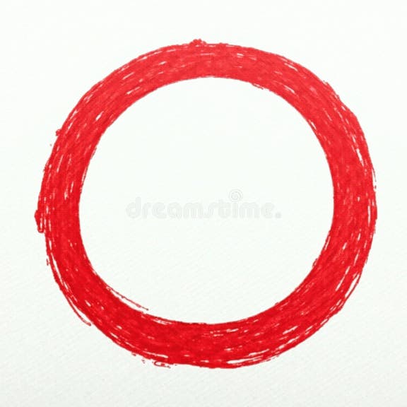 Red Marker Circle Frame, Hand Drawn Doodle Style , Hand Drawn Circle, Grunge, Rough Stock ...